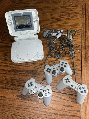 Sony Psone Console LCD Screen Bundle W/3 Controllers for parts/repair ...