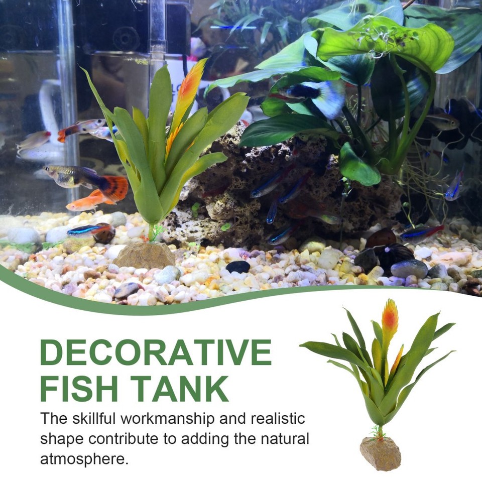 Set of 3 Pflanzen Fake Aquariumpflanzen Künstliche Wasserpflanzen | eBay