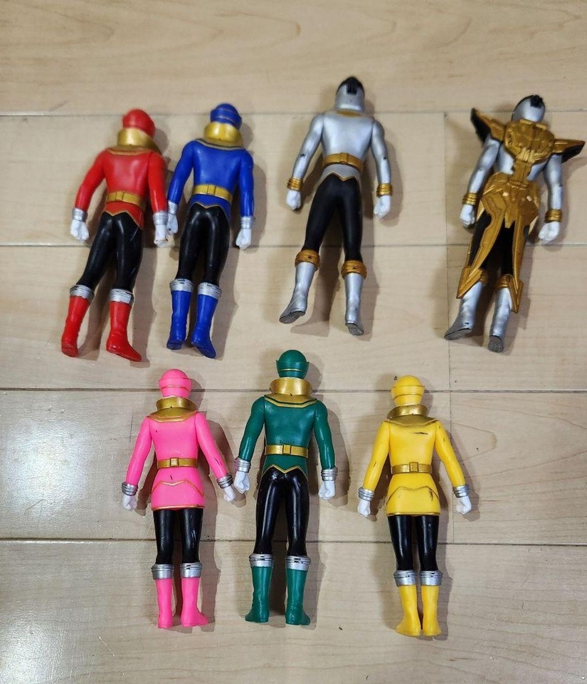Kaizoku Sentai Gokaiger Soft Vinyl Figure Set 7pcs Super Sentai Ranger ...