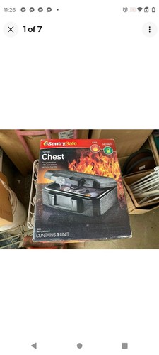 SENTRY SAFE 1200 FIRE RESISTANT PROTECTION LOCK AND KEY SECURITY ...