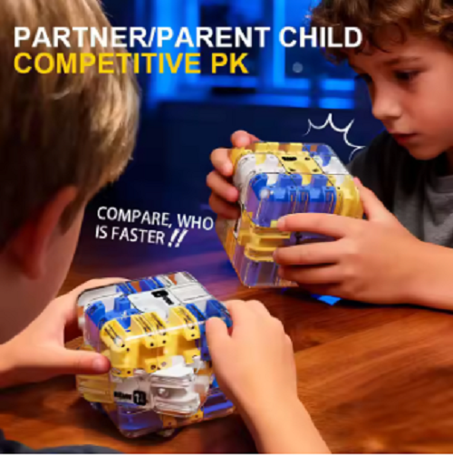 3D Maze Cube Puzzle - Large Labyrinth Ball Game with 6-Side Challenge ...