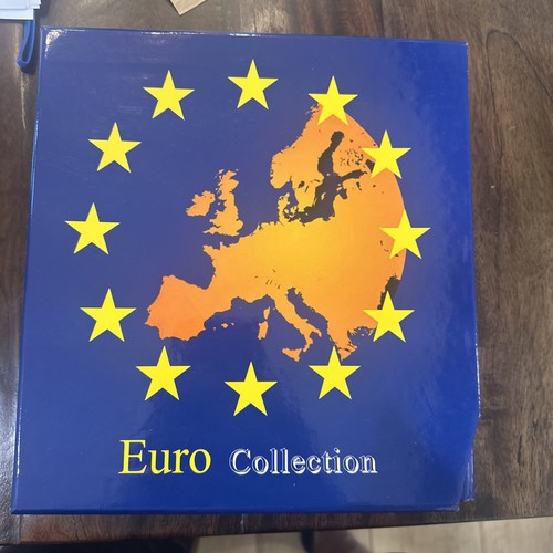 Euro Collection Of Coins 4 Pages Of Euro Coins In A Binder In Original ...