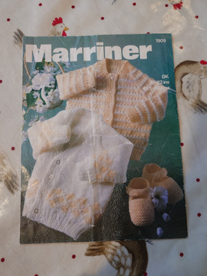Marriner Baby Knitting Pattern Cardigans 1909 | eBay UK