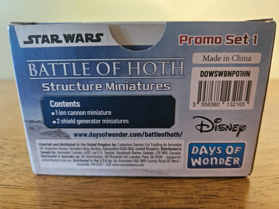 Star Wars Battle of Hoth Structure Miniatures Promo Set Days of Wonder ...