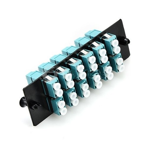 PANDUIT FAP12WAQDLCZ Compatible Fiber Adapter Panel 12 LC Duplex OM3 ...