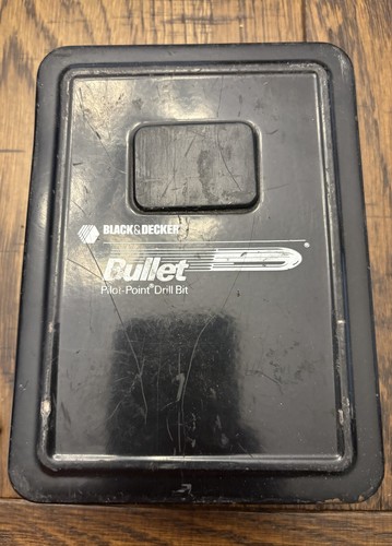 Black & Decker Bullet Pilot Point Drill 15 Piece Bit Set in Metal Case ...