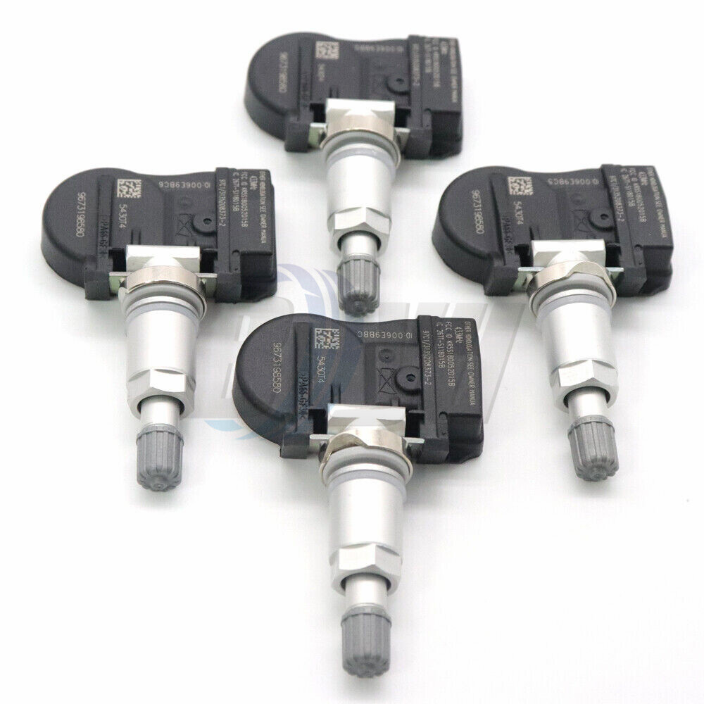 4Pcs TPMS Tire Pressure Sensor 5430T4 9673198580 For Peugeot 207 307 ...