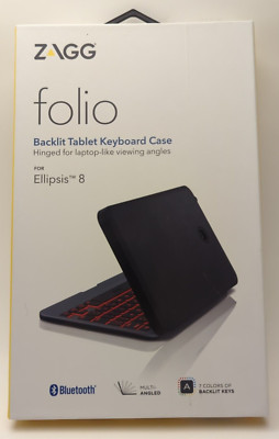 ZAGG, Folio Backlit Tablet Keyboard Case for Ellipsis 8 | eBay