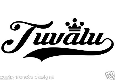 Tuvalu... Tuvalu Vinyl Wall Art Quote Decor Words Decals Sticker | eBay
