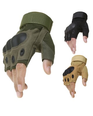 REDRUM Half Finger Tactical Motorcycle Bike Gloves Military Combat Army ...