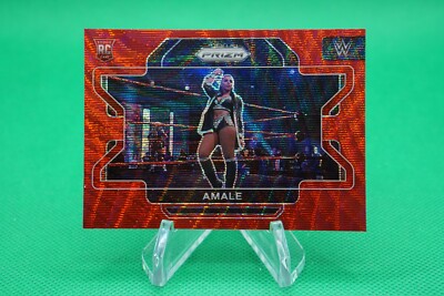 2022 Prizm WWE Base Horizontal Prizms Ruby Wave #54 Amale NXT UK TU1 | eBay