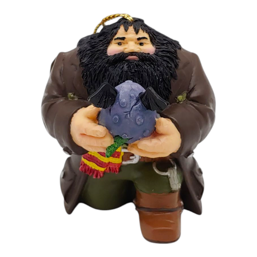 Harry Potter Rubeus Hagrid Hanging Christmas Ornament - 2.5" vtg 2001 ...
