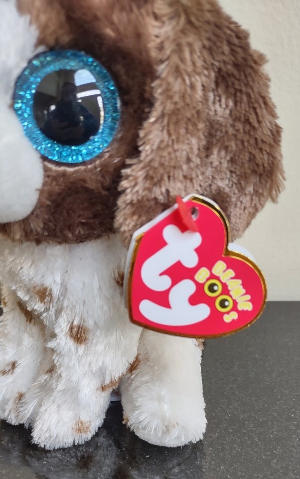 Ty Beanie Boos Boo MUDDLES Puppy Dog 6" Toy Stuffed Animal Plush ...