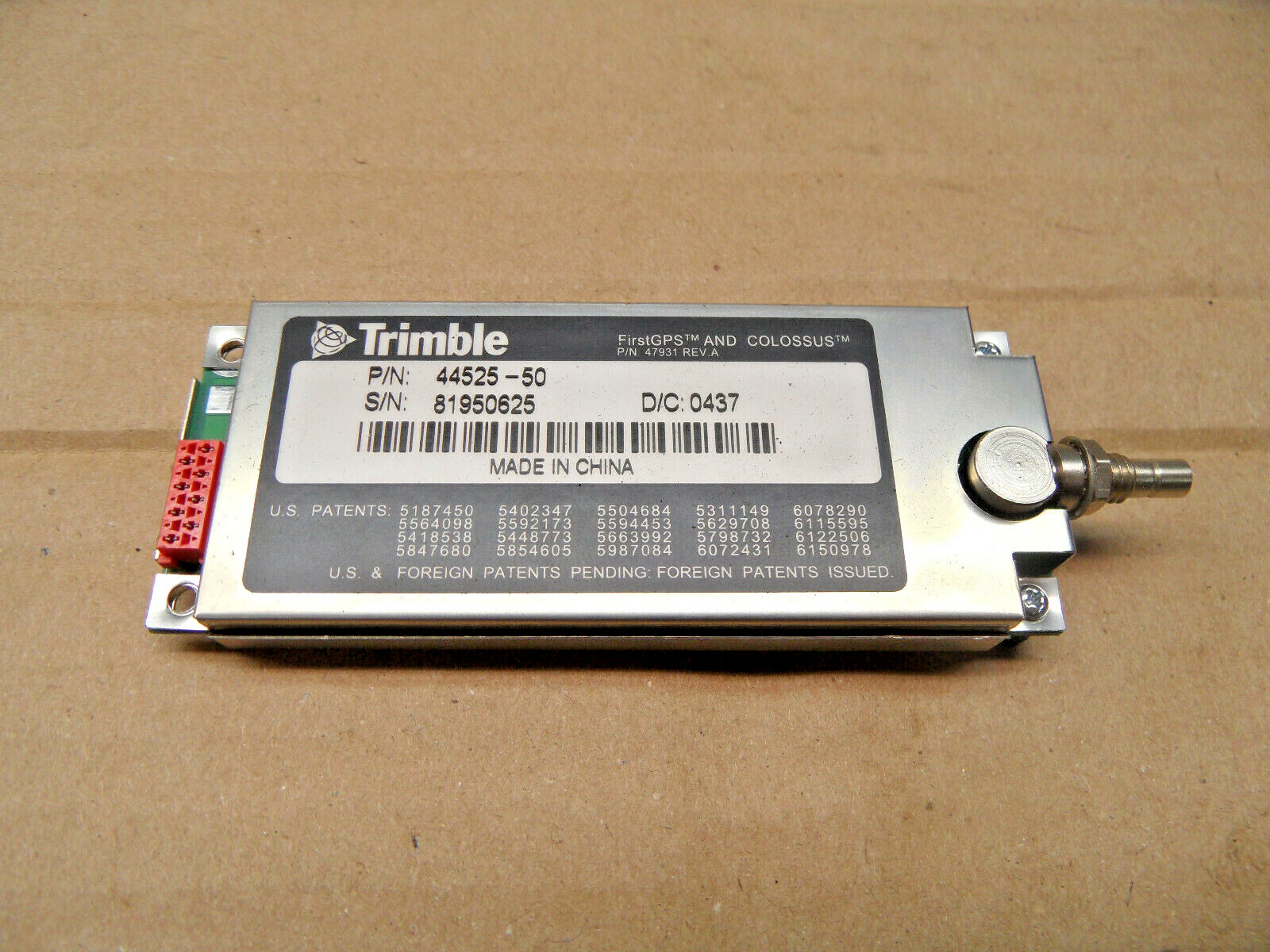 BMW Range Rover Audi GPS Sat Nav Trimble Control Unit Pn 44525 - 50/ ...