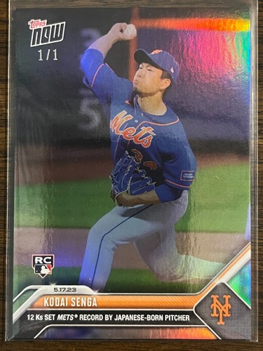 2023 Topps Now #308 Kodai Senga New York Mets RC RAINBOW FOIL 1/1 | eBay