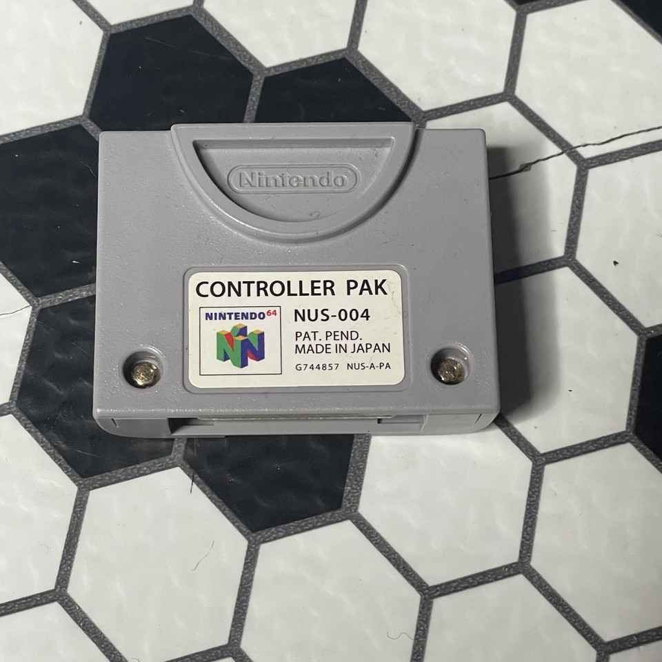 N64 Controller Pak NUS-004 OEM Official Nintendo 64 Memory Card ...