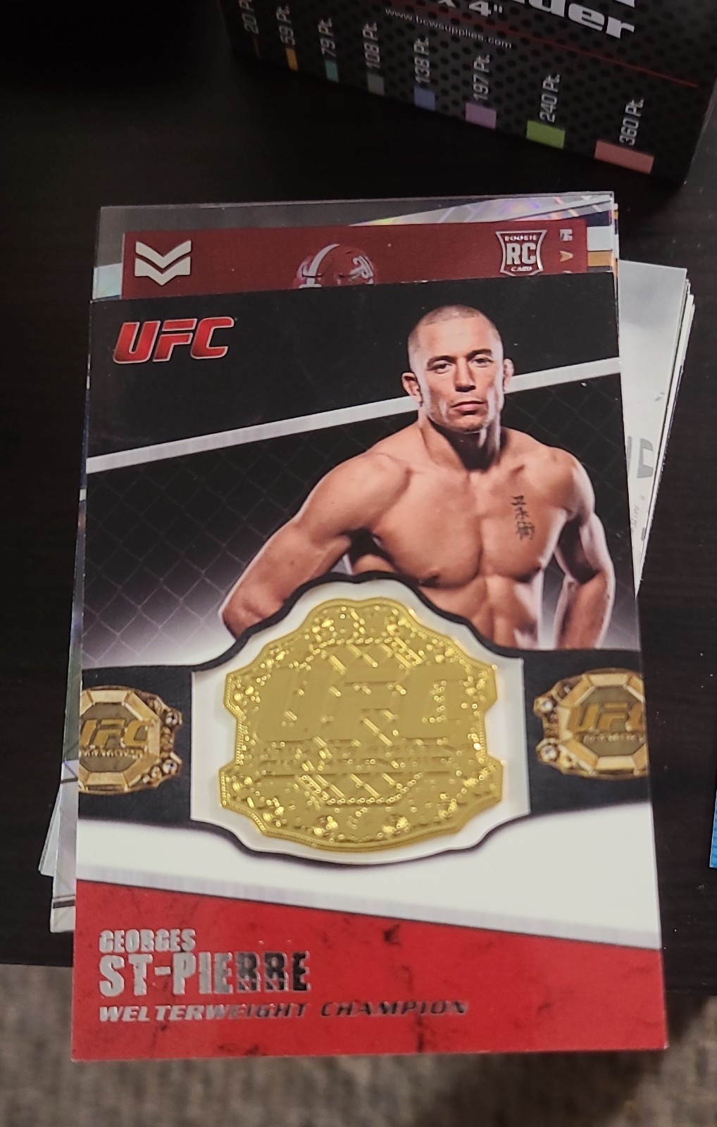 2011 Topps UFC Title Shot - Championship Belt Plate Relic Georges St ...
