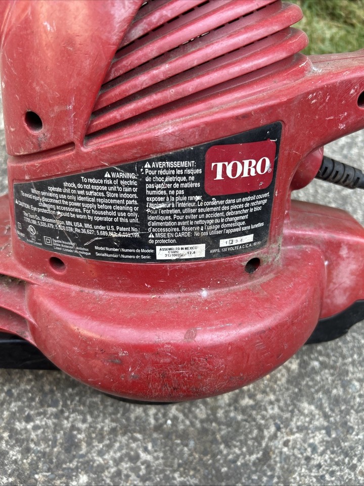 Toro Ultra Blower Vac 51609 Leaf Blower Vacuum Mulcher Tested Working ...