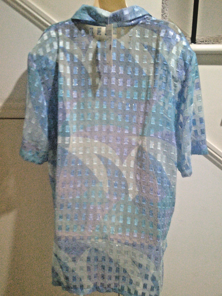 VICTORIA HOUSE NWT SIZE 18 Blue Aqua White Glitter thread Stunning ...