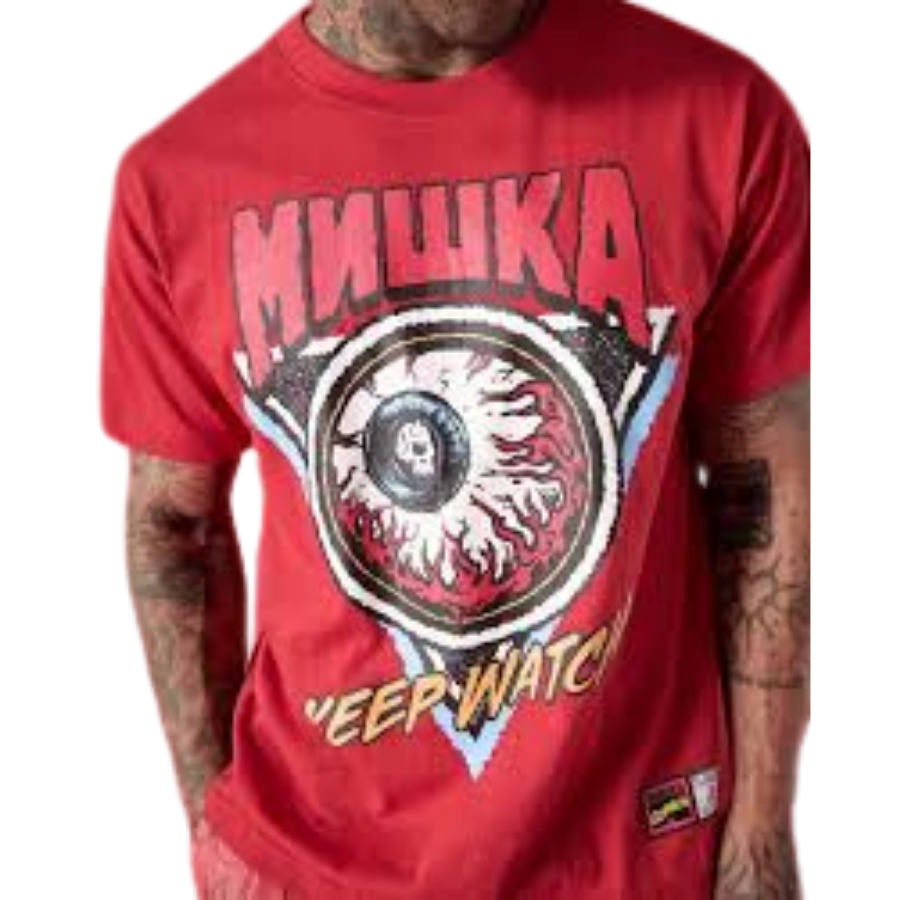 Mishka Keep Watch Graphic T-Shirt Men’s Large Red Tee | eBay