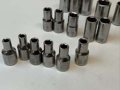 Craftsman CMMT Series 1/4 drive 6pt Metric Sockets, 4-13mm, Choose | eBay