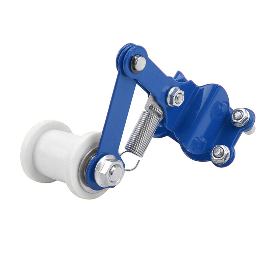 Blue Universal Bolt On Chain Tensioner &Roller Adjuster Motorcycle ATV ...