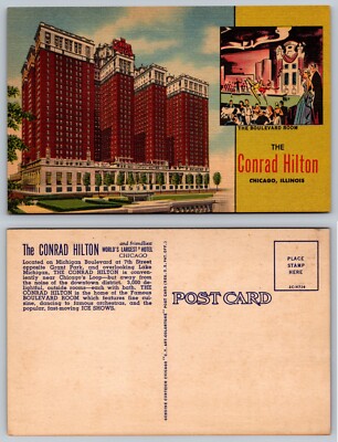 Conrad Hilton Hotel Chicago Illinois IL Postcard | eBay