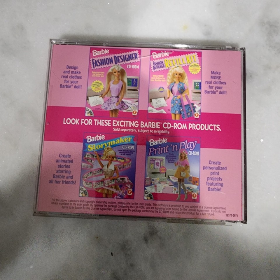 Classics Collection Barbie Storymaker CD-ROM (PC, 1994) Disc Only ...