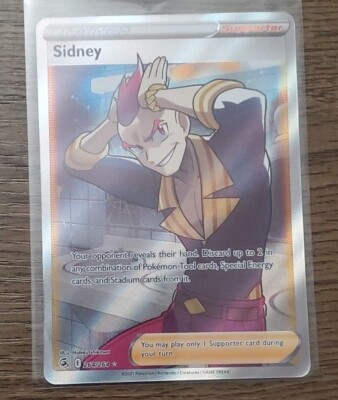 Sidney 264/264 - Fusion Strike - Full Art Ultra Rare Trainer Pokemon ...