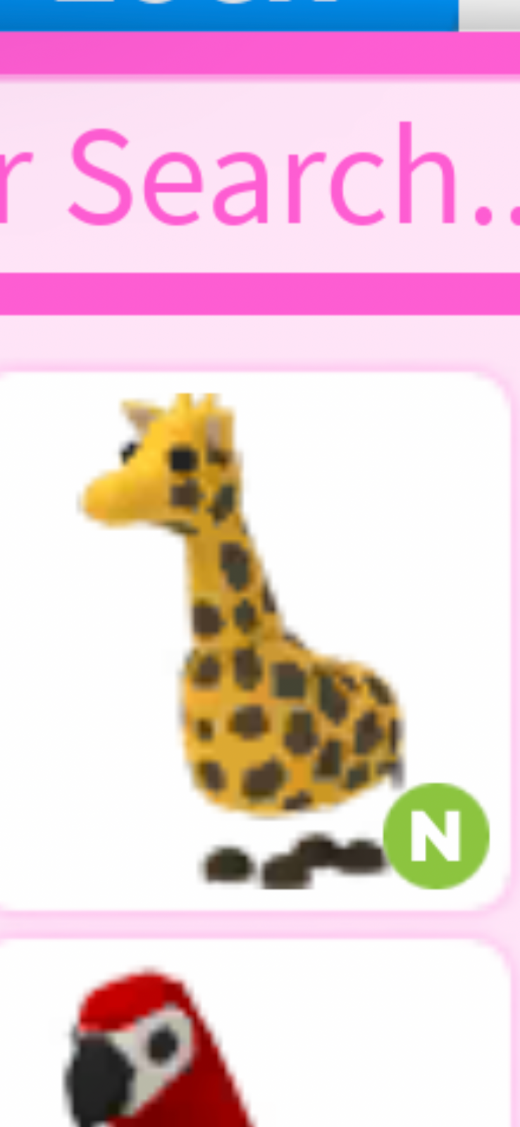 (No potion) neon giraffe adopt me | eBay