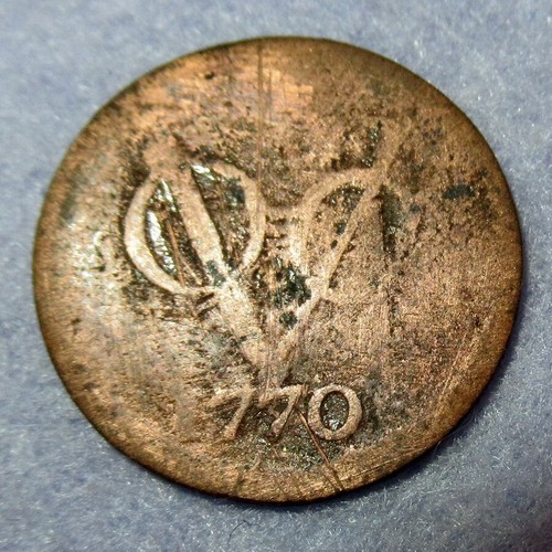 Certificate of Authenticity 1770 New York 1/2 Penny VOC Dutch Colonial ...