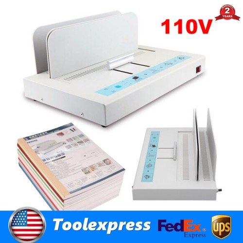 110V Perfect Binding Machine Universal Electric Book Automatic Binder ...