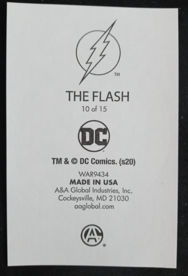 DC Comics Logo Series 3 Vending Sticker The Flash 10 Of 15 | eBay