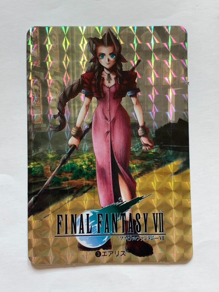 Aerith Gainsborough FINAL FANTASY VII FF7 SQUARE japanese card Japan ...