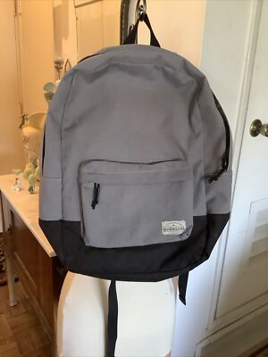 Quicksilver Backpack Gray and Black with place for Laptop | eBay