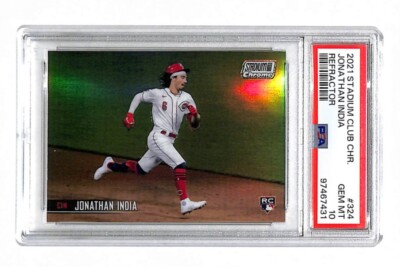 2021 Topps Stadium Club Chrome #324 Jonathan India Refractor Rookie ...