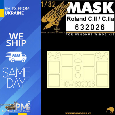 Hgw 632026 1/32 Mask For Roland C.II and C.IIa For Wingnut Wings ...