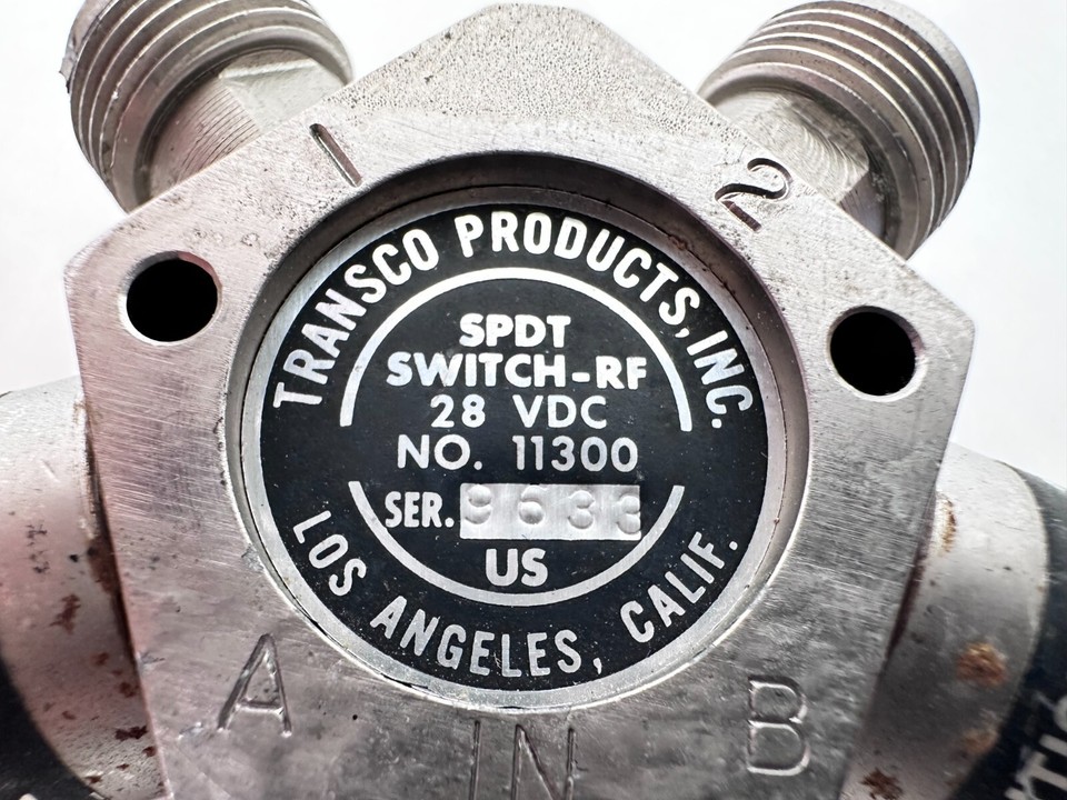 Transco 11300 RF Coaxial Switch SPDT 28VDC N(f) DC-11GHz Free Shipping ...