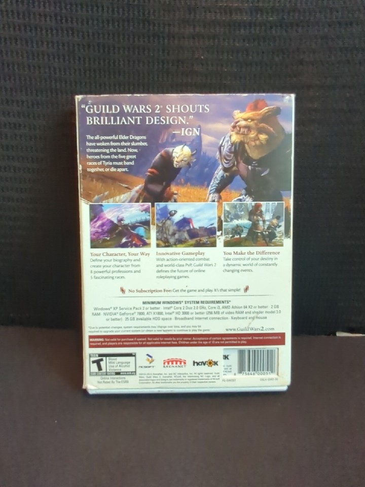 Guild Wars 2 (PC, 2012) 875646000512| eBay