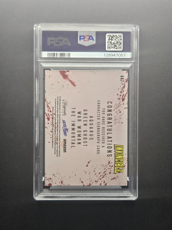 PSA 10 GEM MINT Invincible Season 1 Keepsake Quad Autograph 447 Red ...