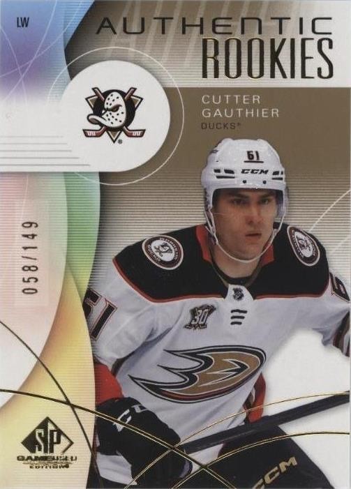 2024-25 Upper Deck Sp Game Used - Authentic Rookies Cutter Gauthier ...