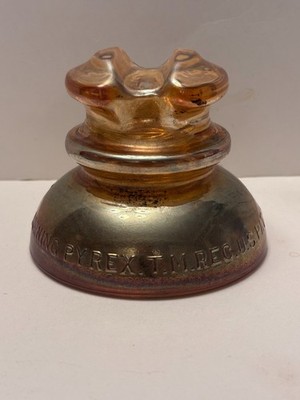 CD 235 Carnival glass PYREX insulator | eBay