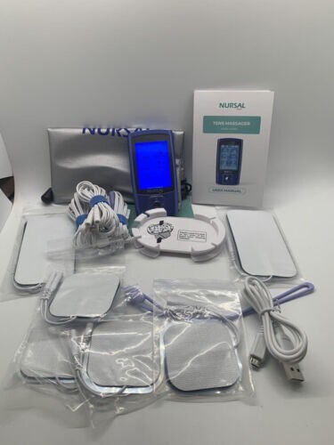 BRAND NEW NURSAL 24 Modes Dual Channel TENS EMS Unit Muscle Stimulator ...