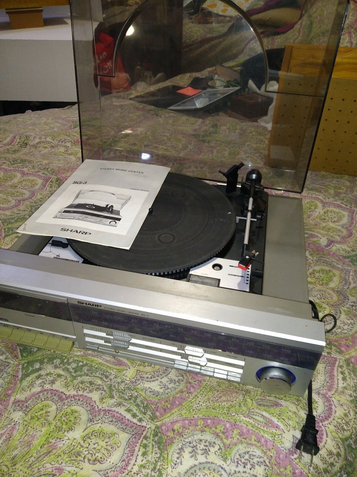 Sharp Stereo Music Center SG-3 AM/FM radio / Turntable Record Player ...