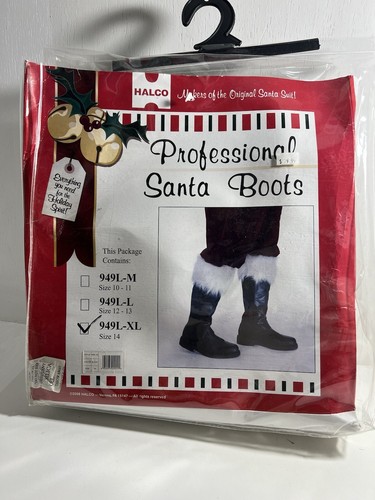 Halco A Christmas Tradition Professional Santa Boots X-Large 13/14 ...