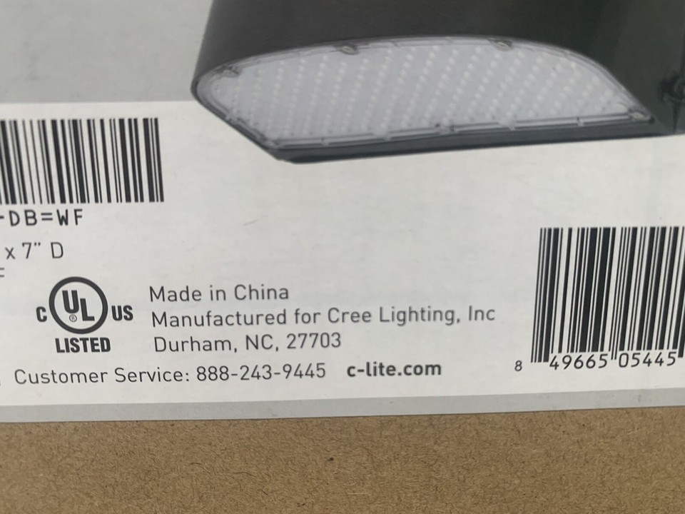 Cree C-Lite LED Round Cutoff Wall Pack 10,600 Lumens 4000k Dark Bronze ...