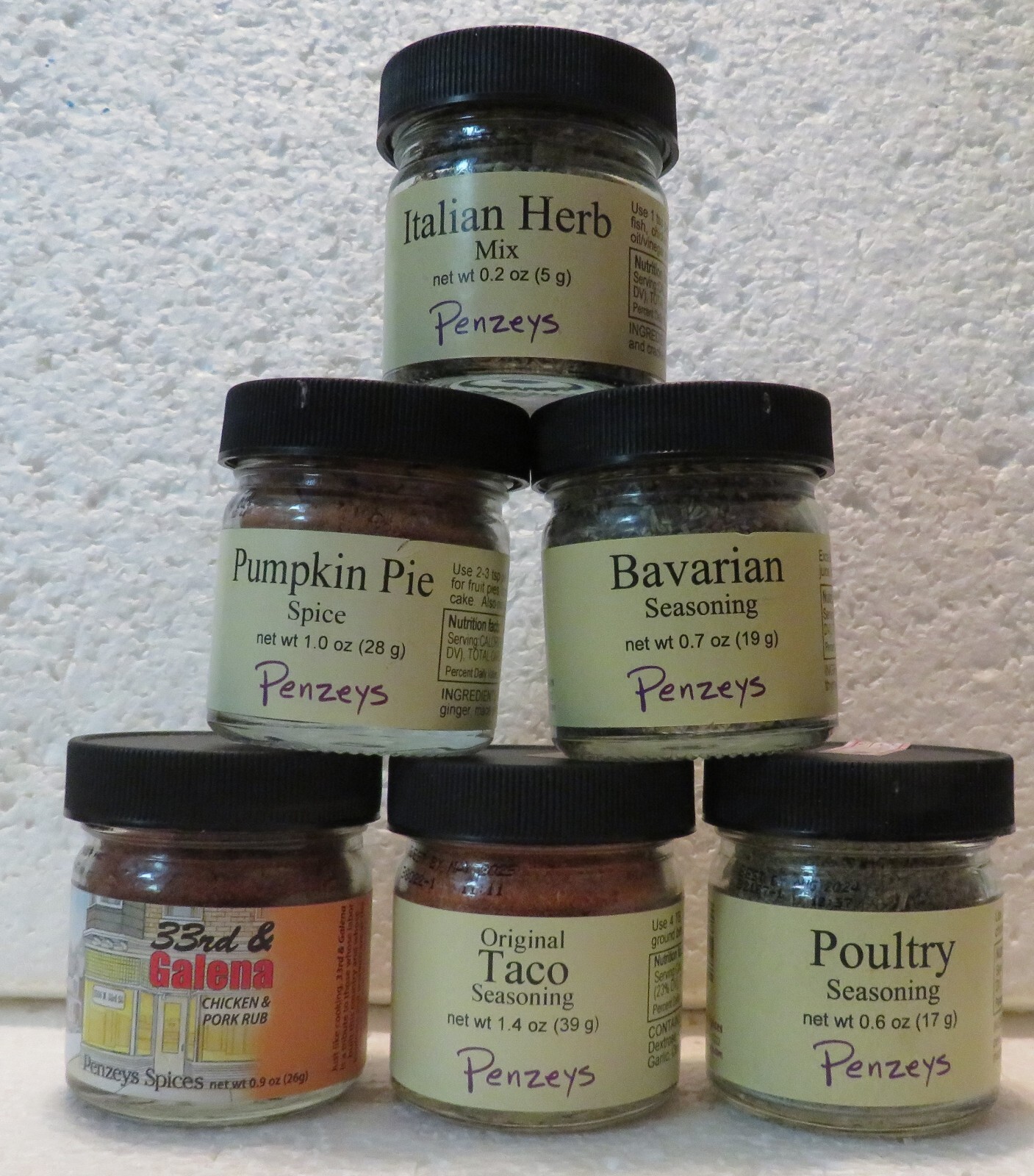 Penzeys Spice Seasoning Herb or Rub You pick (1) of 6 different Jars ...