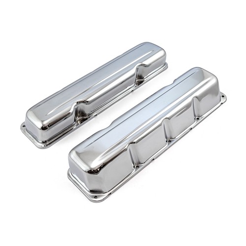 Amc 304 360 390 401 1968-79 Chrome Steel Valve Covers - 3 1/8" Tall w/o ...