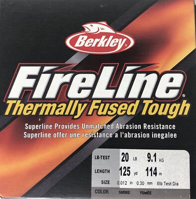 Berkley FireLine Thermally Fused Superline [Color Smoke] 20lb | eBay