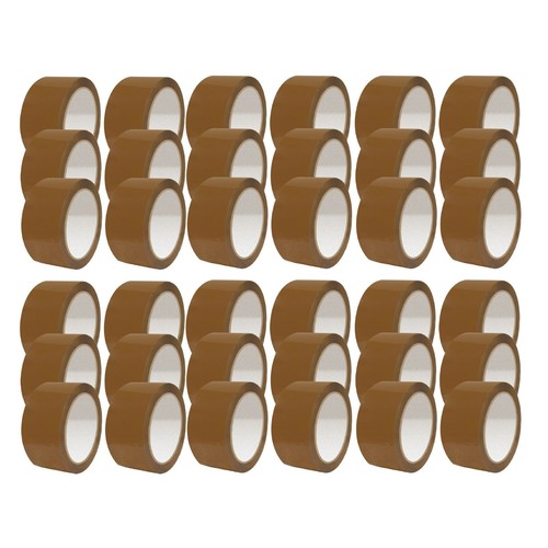 STRONG BROWN BUFF PARCEL PACKING TAPE PACKAGING BOX SEALING 48MM x 66M ...